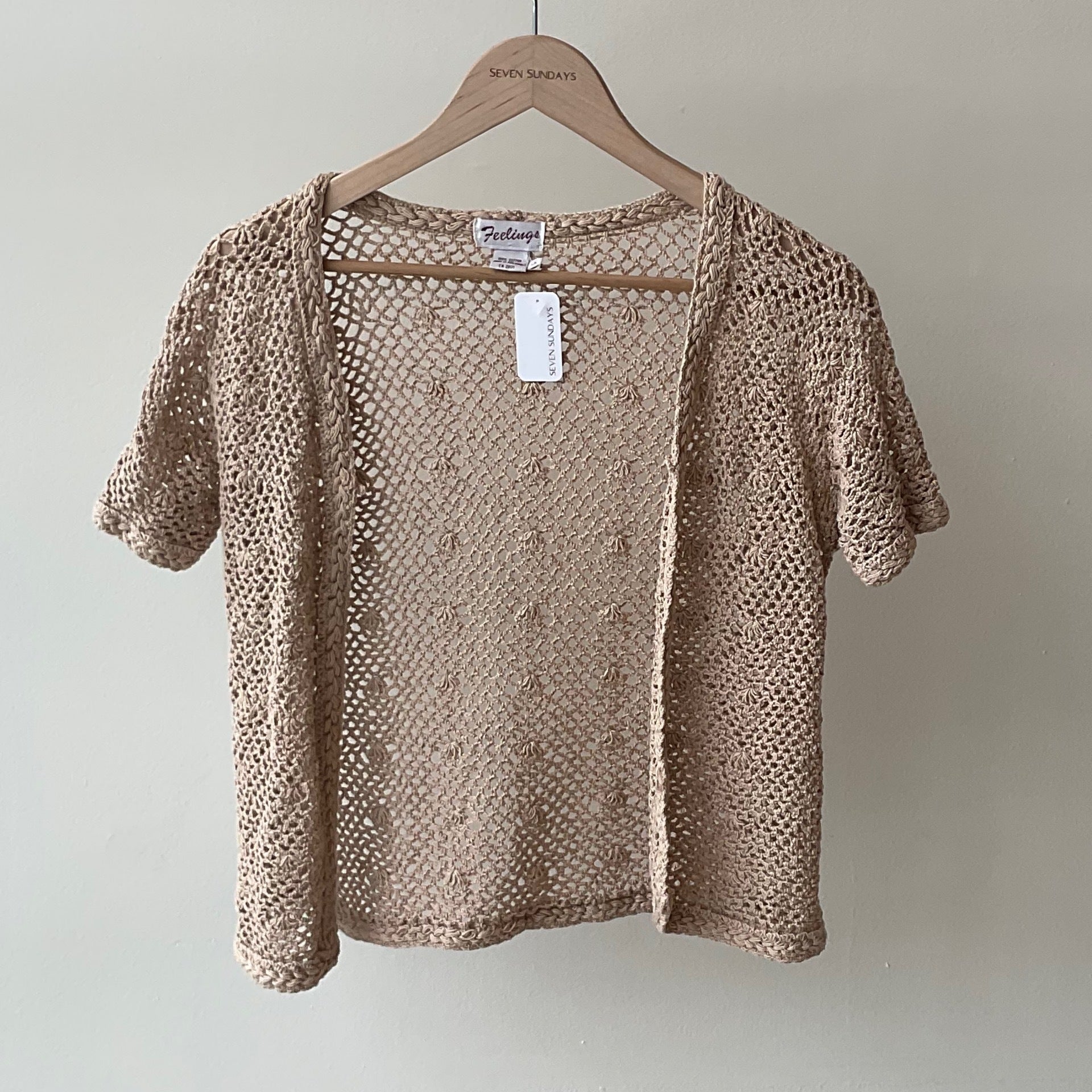 Feeling Brown Crochet Cardigan | Seven Sundays