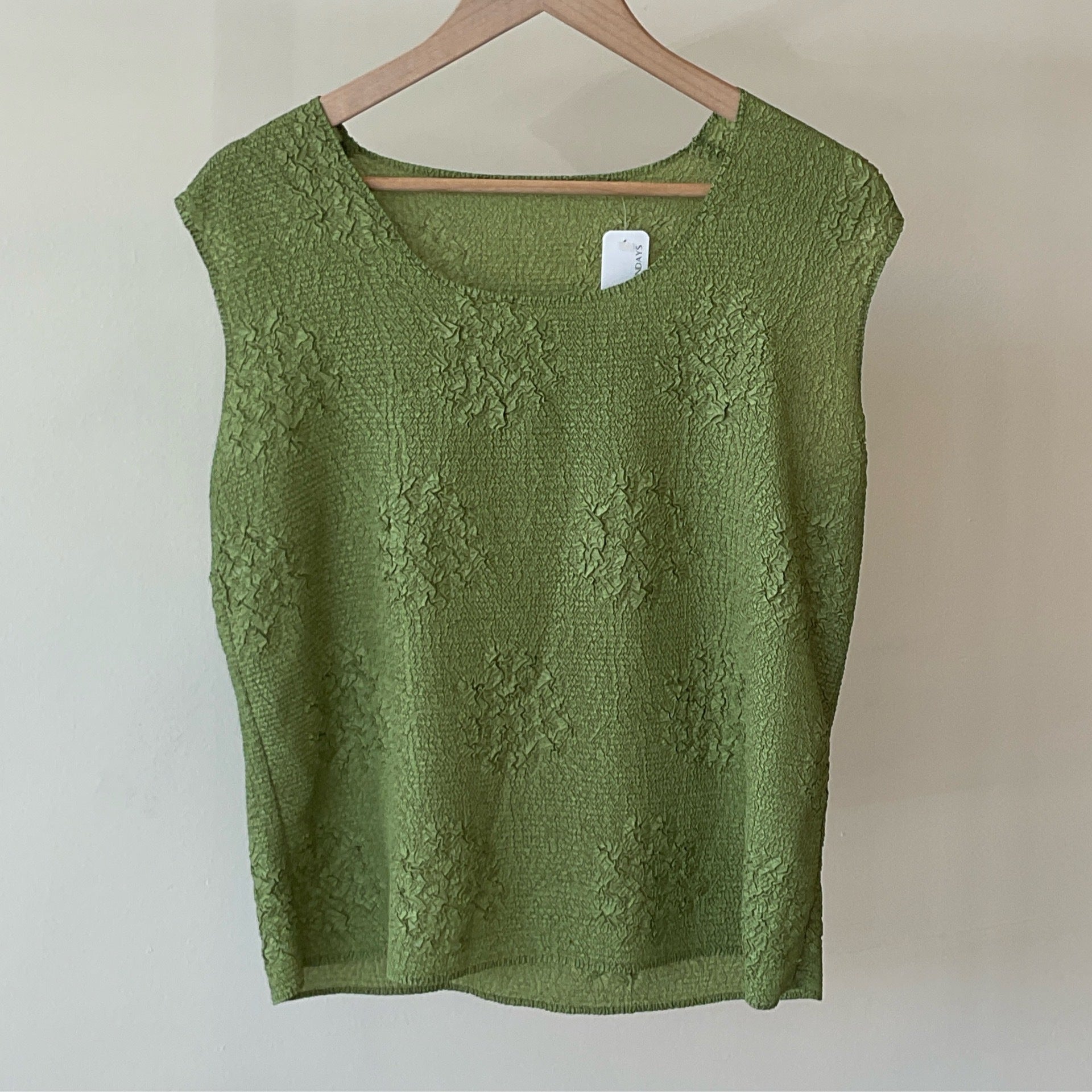 Olive Textured Tank Seven Sundays olive-textured-tank-seven-sundays