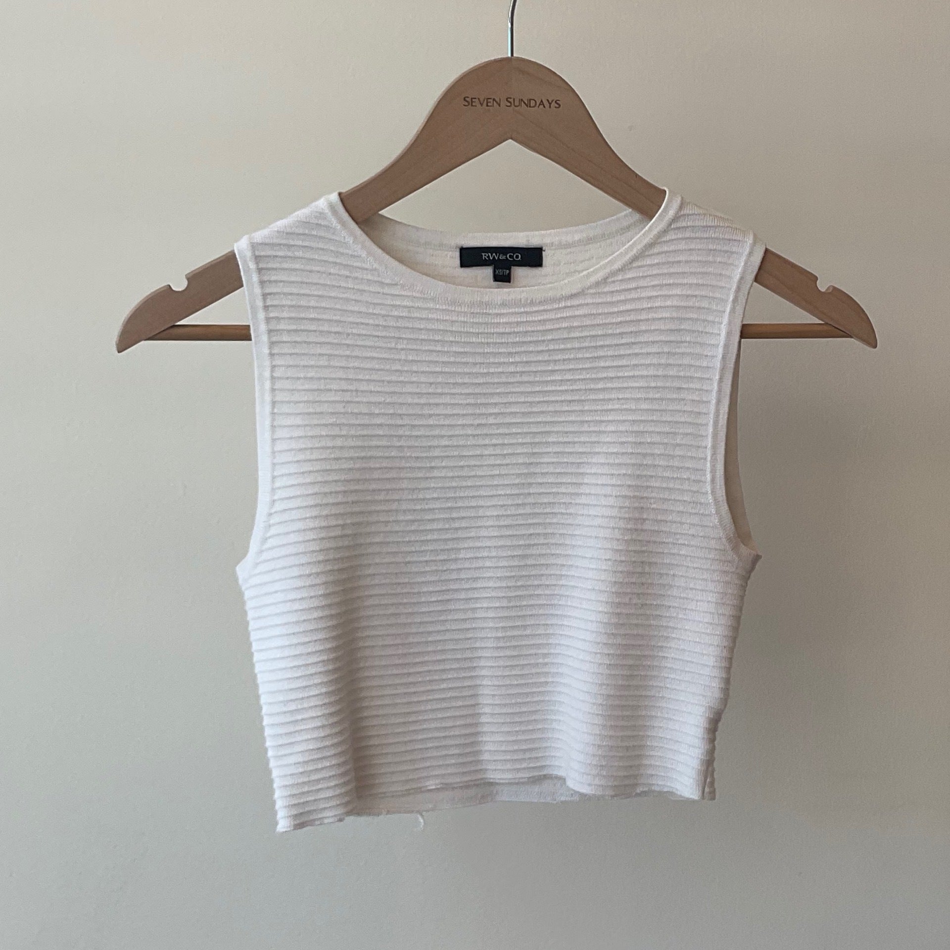 Ribbed Cropped Tank | Seven Sundays