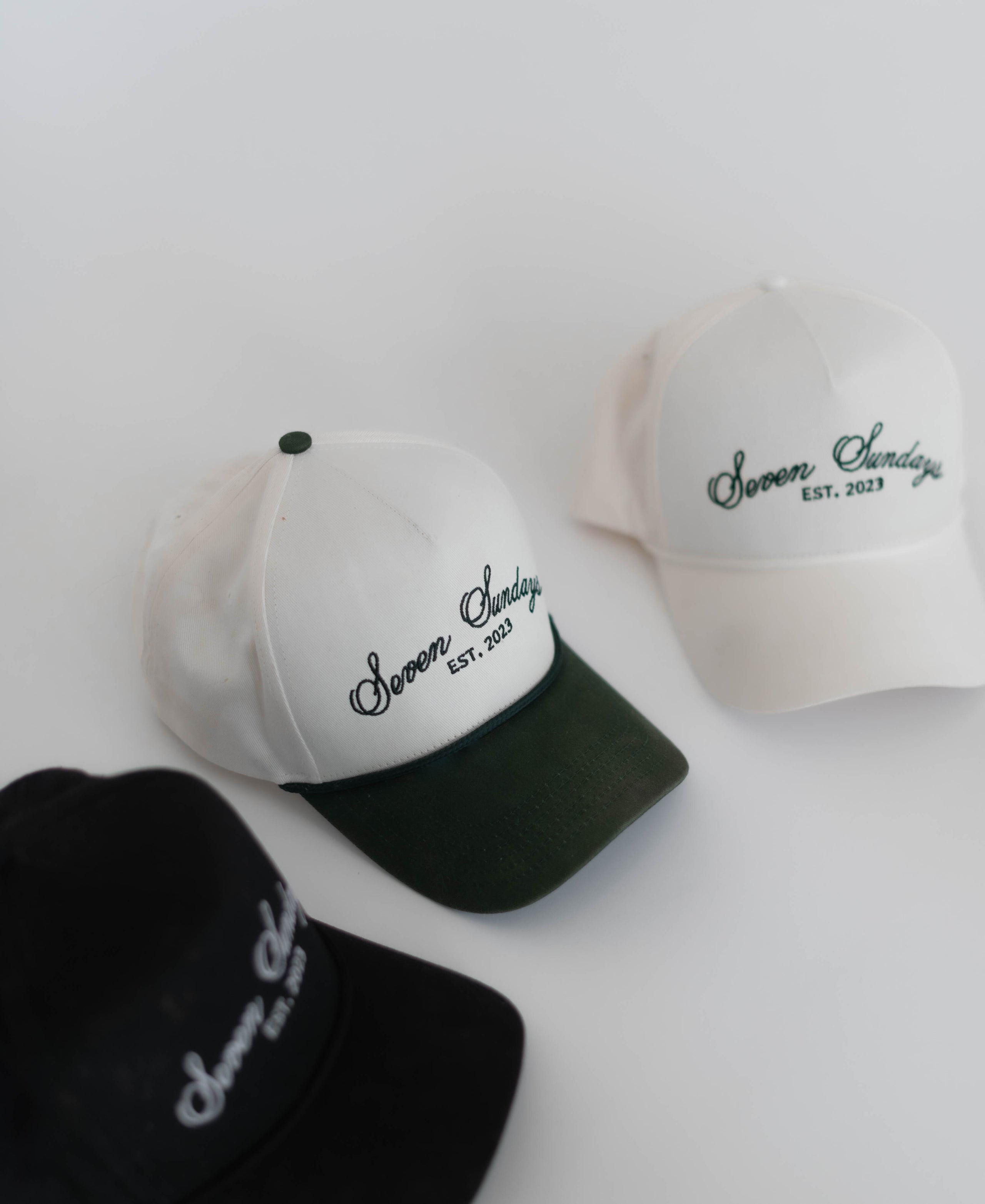 Trucker Hat - Green/White | Seven Sundays